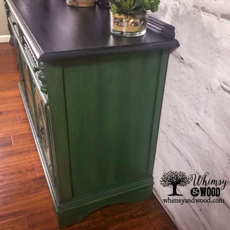 painted_blended_green_buffet-5 - Whimsy and Wood