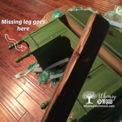 Damaged Desk Repair- From Dropped Drama to Hot Mama