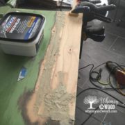 Damaged Desk Repair- From Dropped Drama to Hot Mama