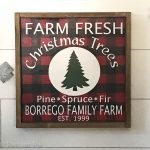 Buffalo Check Christmas Tree Sign-Personalized - Whimsy and Wood